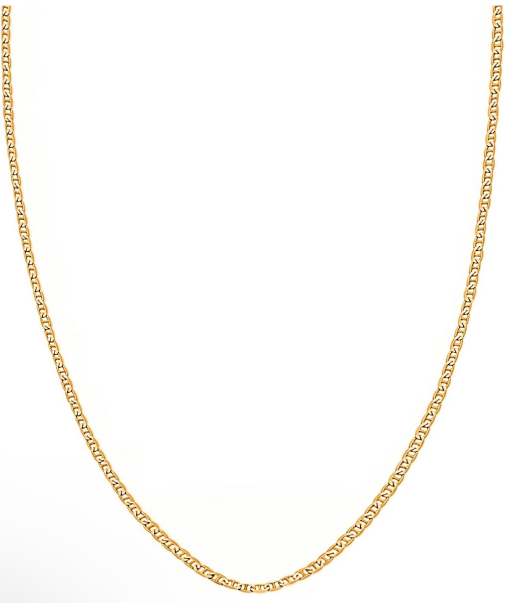 Italian Made 10K Gold Chain Necklace Super Thin Light Weight Chain ...